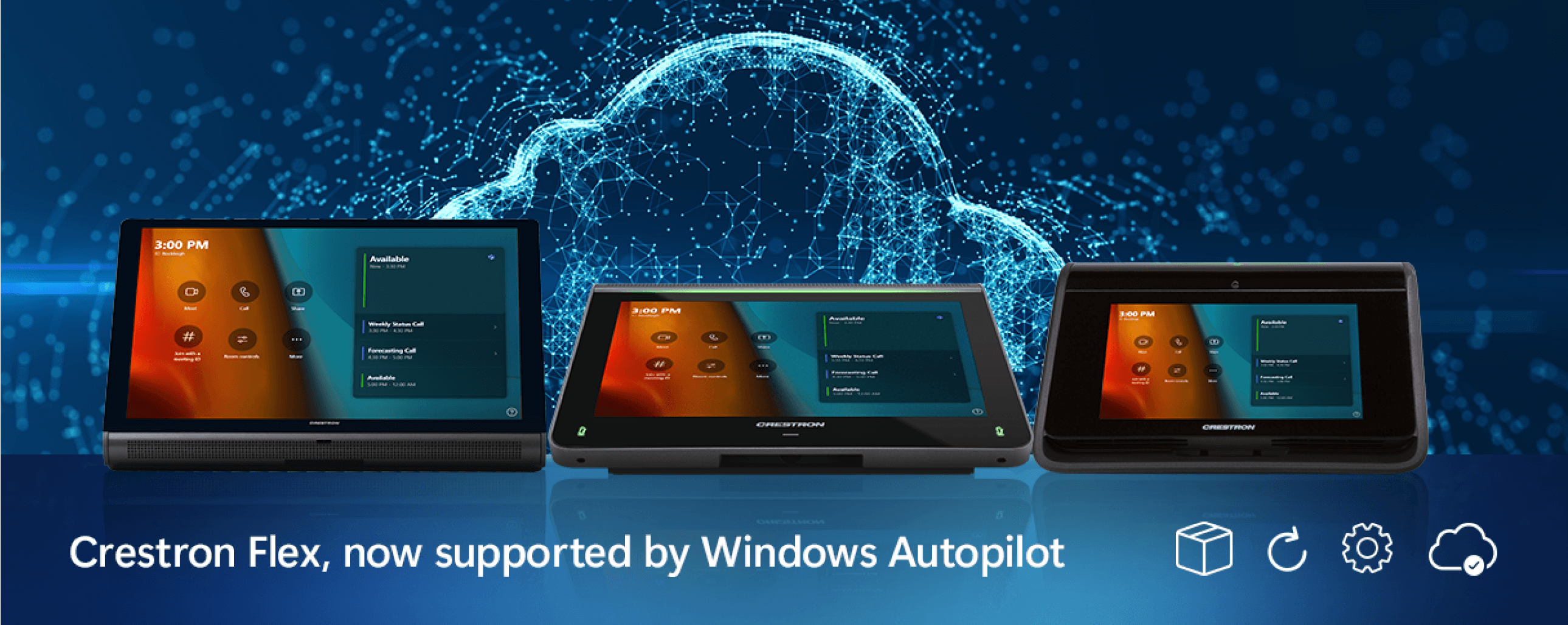 Crestron Flex - Windows Autopilot - Facilidad y Conveniencia